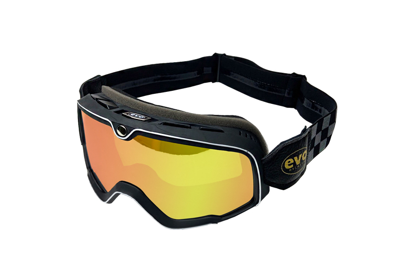 goggles/Travel goggles | black and gray elastic band-EVO HELMETS