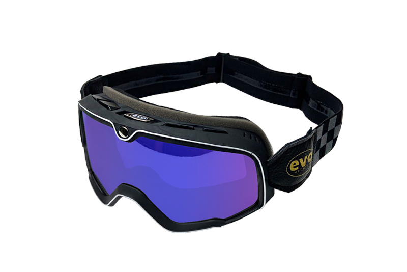 goggles/Travel goggles | black and gray elastic band-EVO HELMETS